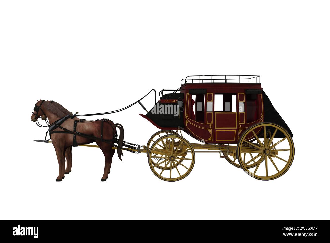 The stage coach Cut Out Stock Images & Pictures - Alamy