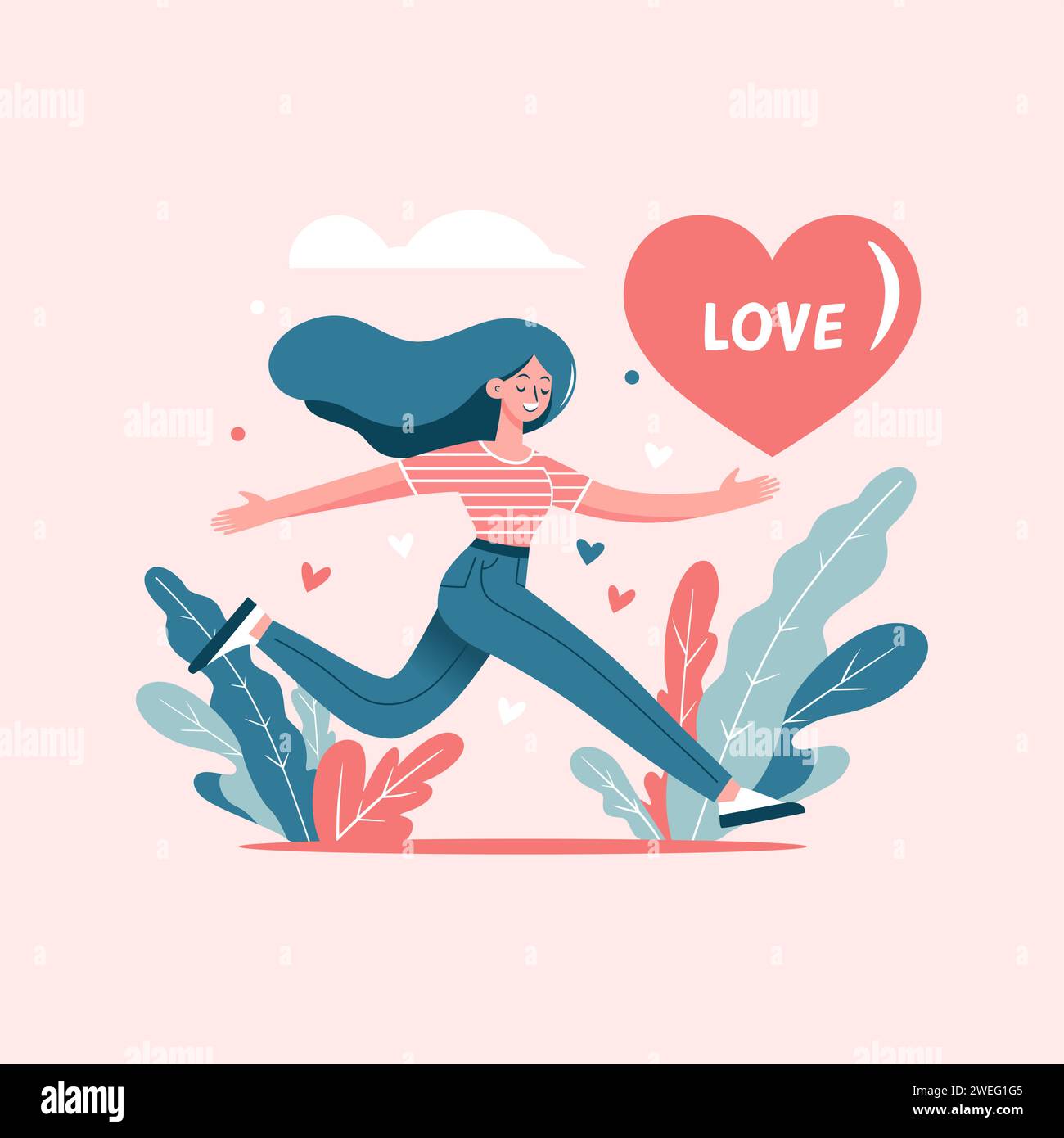 Capture the essence of love with this charming Vector Illustration ...