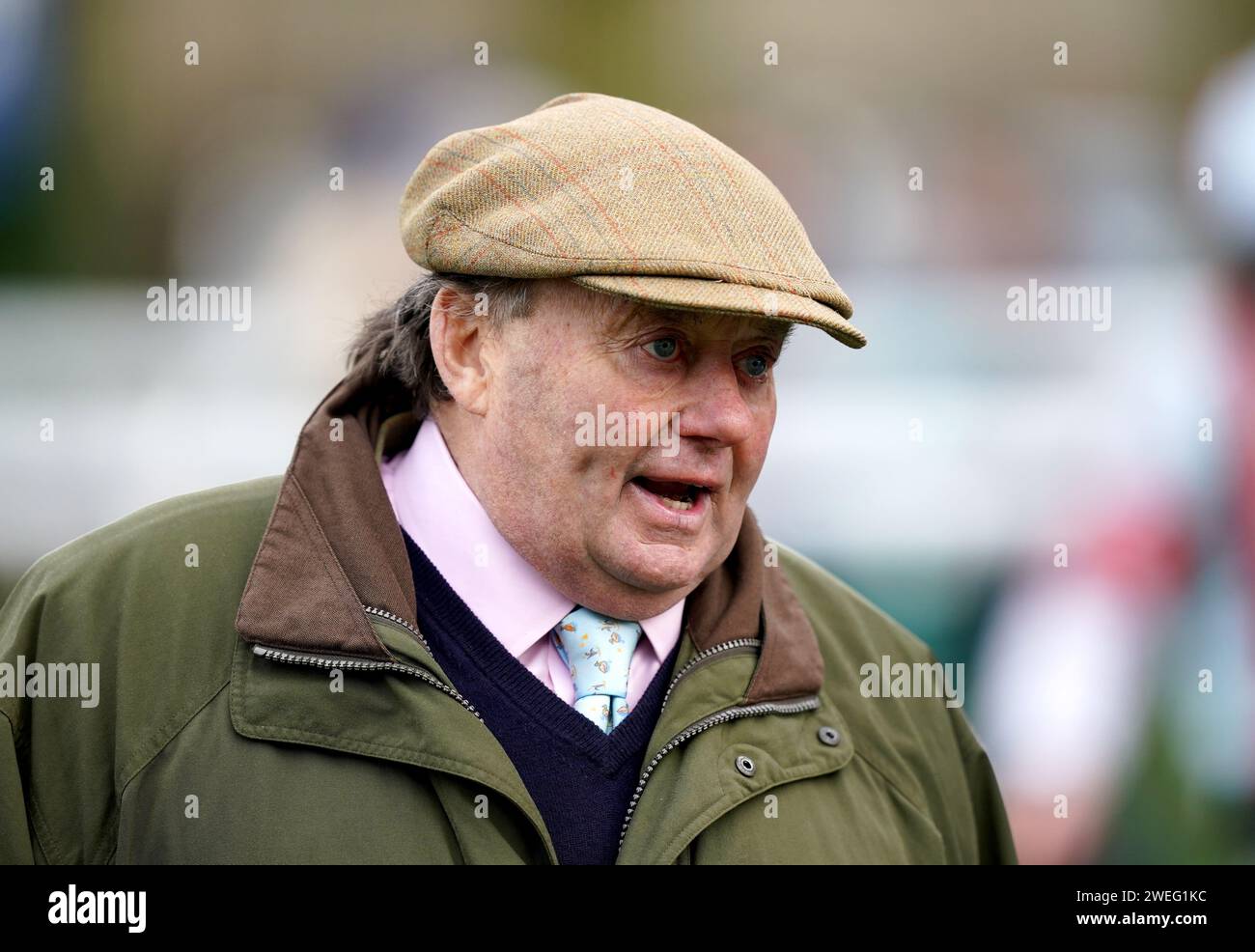 Trainer Nicky Henderson at Huntingdon Racecourse, Cambridgeshire ...