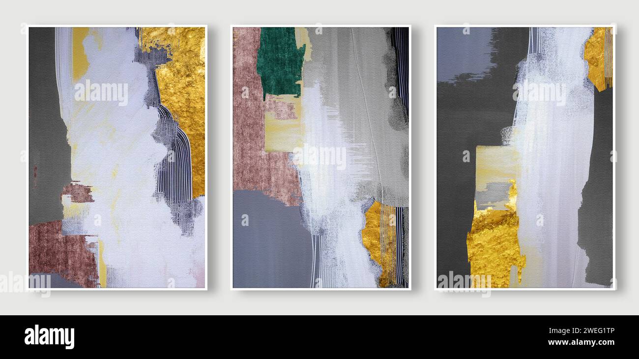 This is an abstract minimalist background. Hand drawn illustration of ...