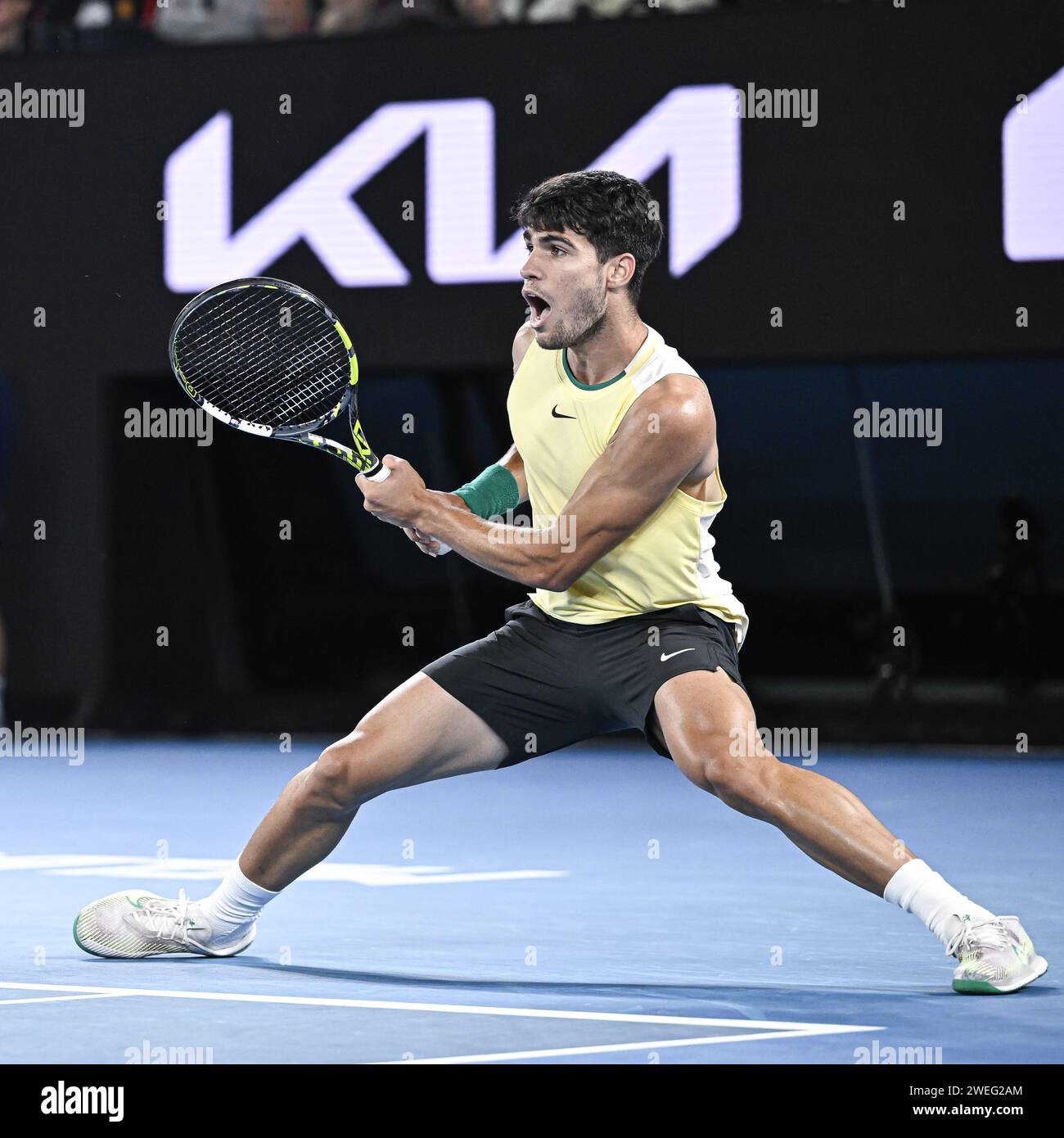 Carlos Alcaraz during the Australian Open AO 2024 Grand Slam tennis ...