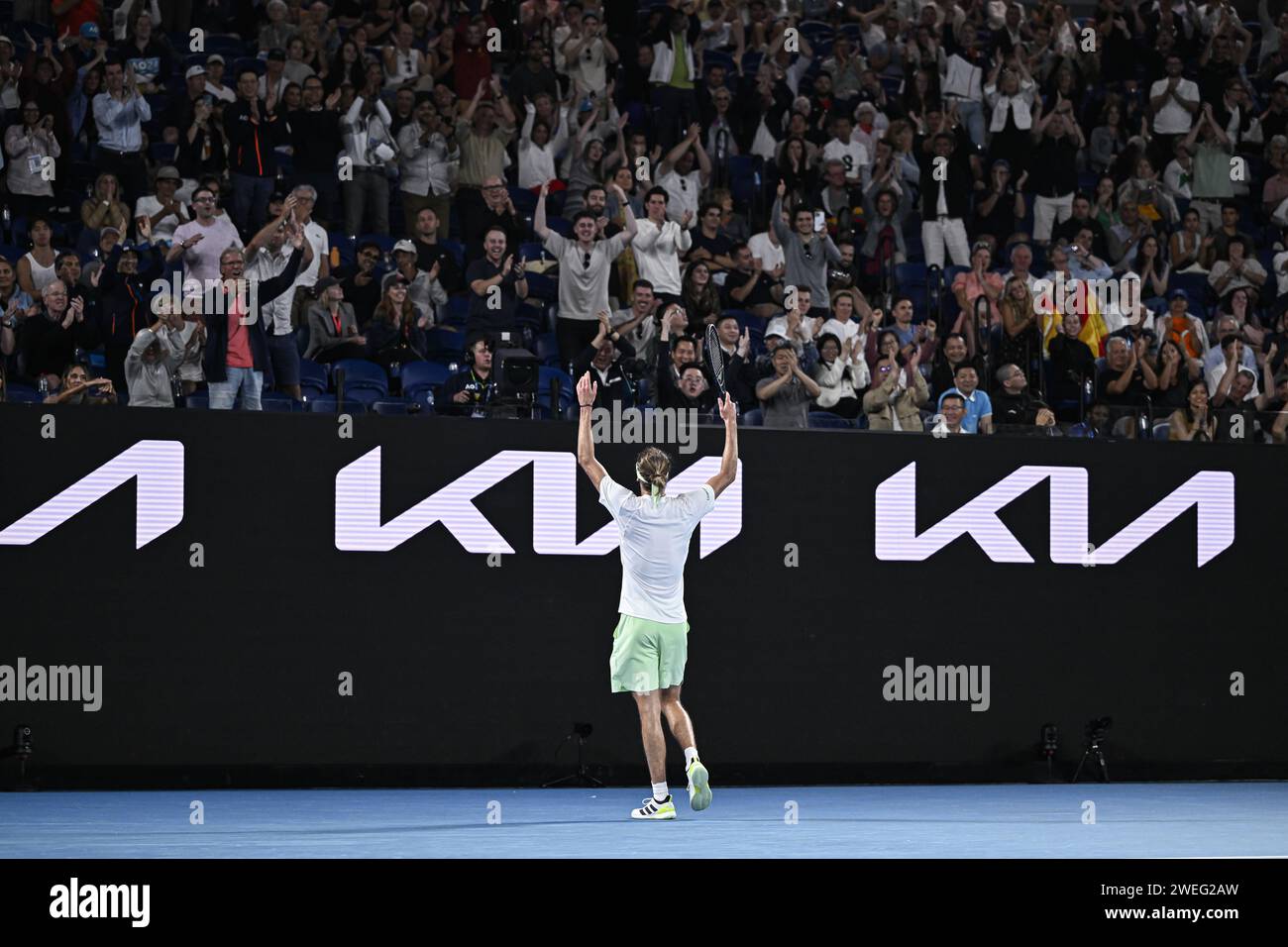 Sascha Alexander Zverev of Germany during the Australian Open AO 2024 Grand Slam tennis ...