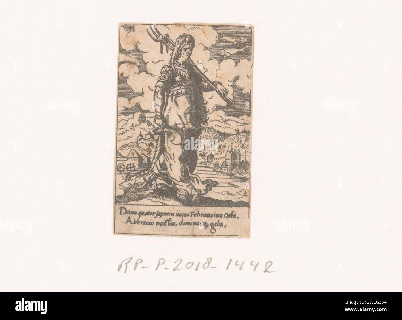 February, Anonymous, Jost Amman, 1549 - 1591 print paper etching ...