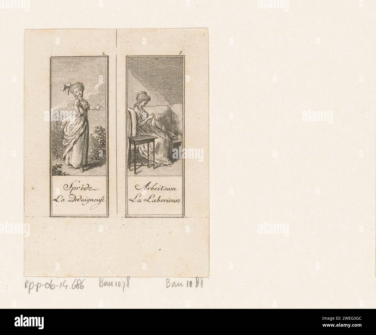 Brittle and Industry, Daniel Nikolaus Chodowiecki, 1784 print Numbered ...
