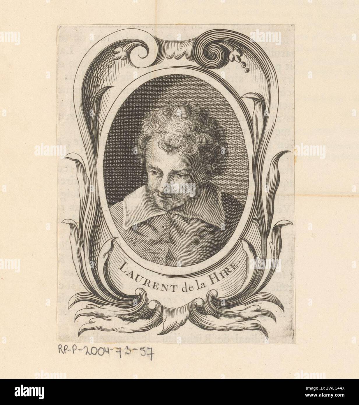 Portret van Laurent de la Hire, 1745 print Print is part of an album ...