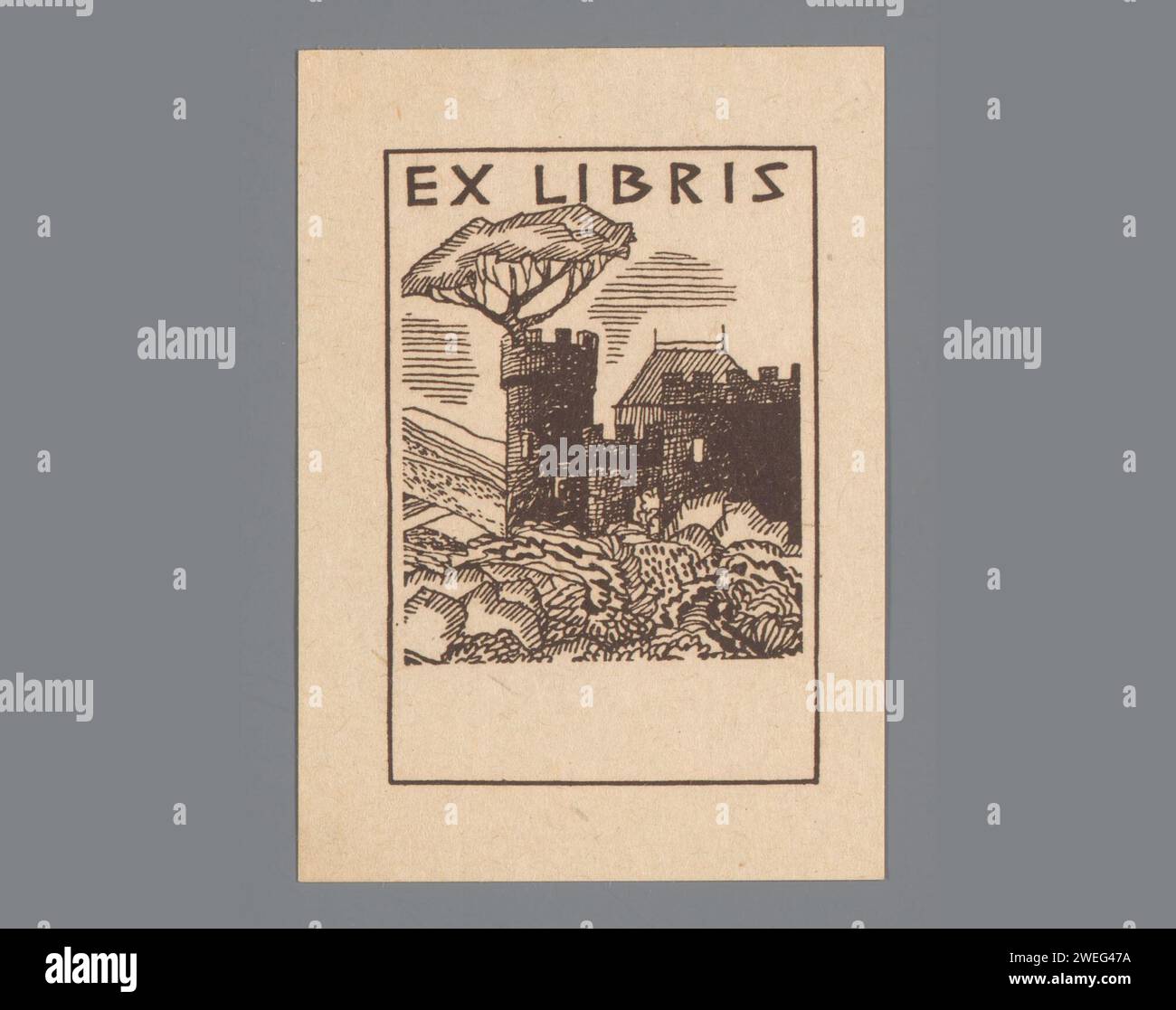 Ex Libris Van Unknown, Anonymous, 1900 - 1999 paper printing block ...
