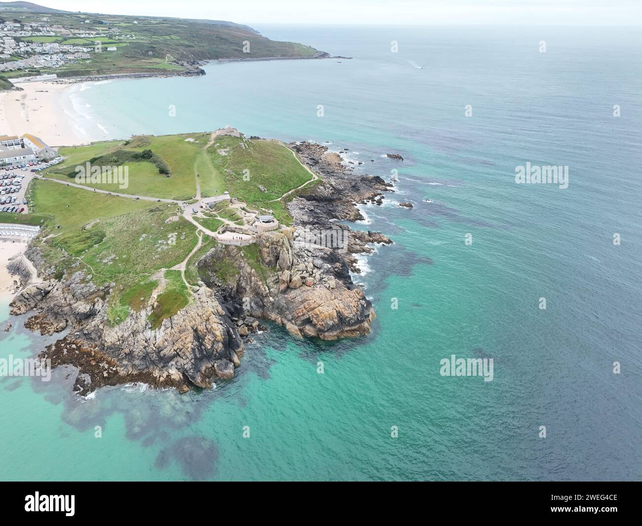 Island st ives head hi-res stock photography and images - Alamy