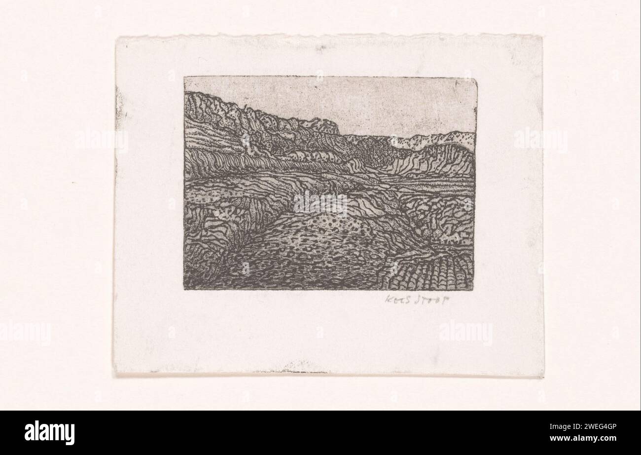 Grootig landscape, Kees Stoop, c. 1944 - c. 1990 print Grooting ...