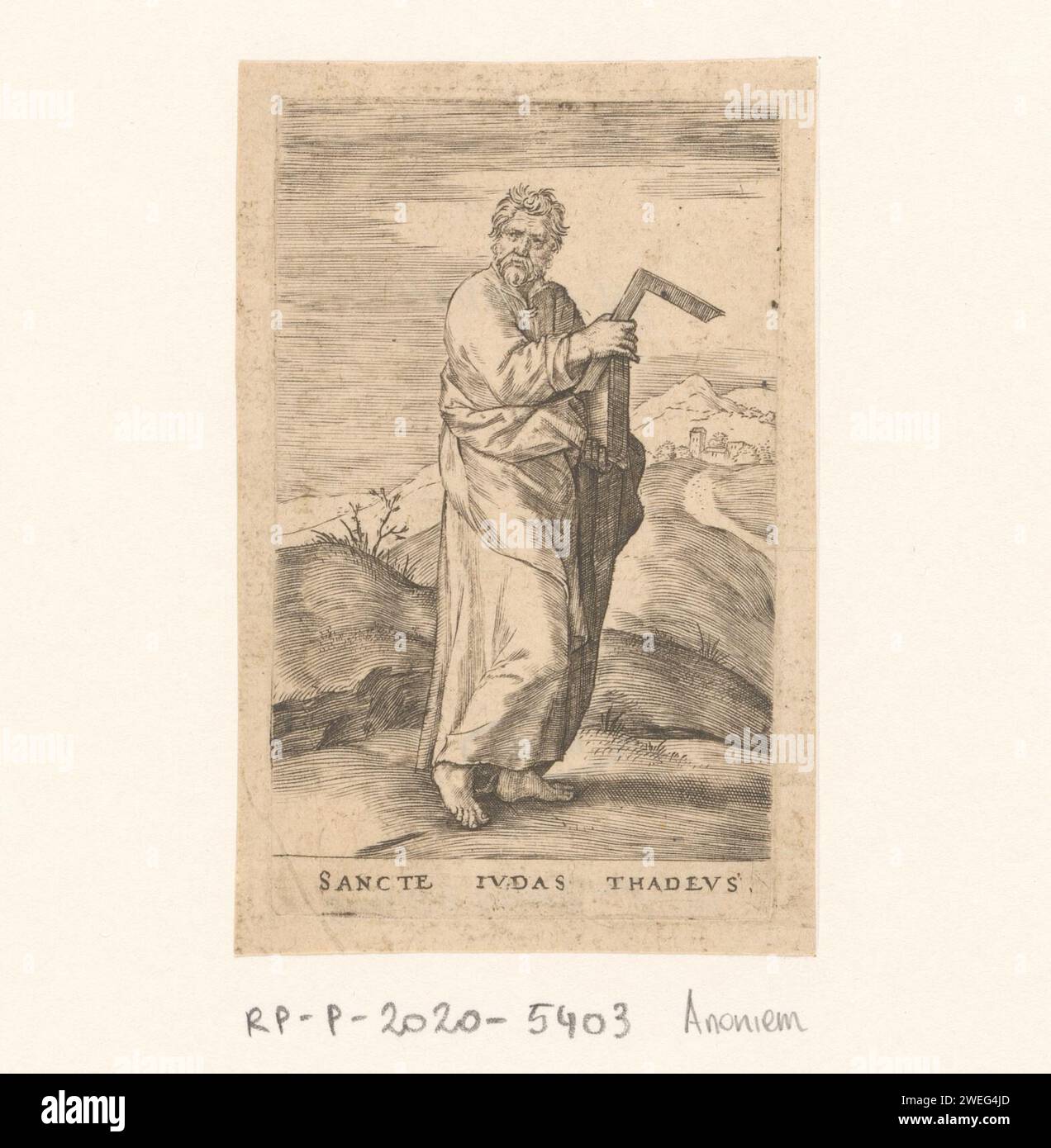 Apostle Judas Thaddeüs, Anonymous, c. 1550 - c. 1600 print paper ...