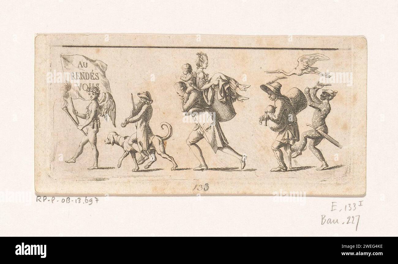 Bringing home from the bride, Daniel Nikolaus Chodowiecki, 1775 print ...