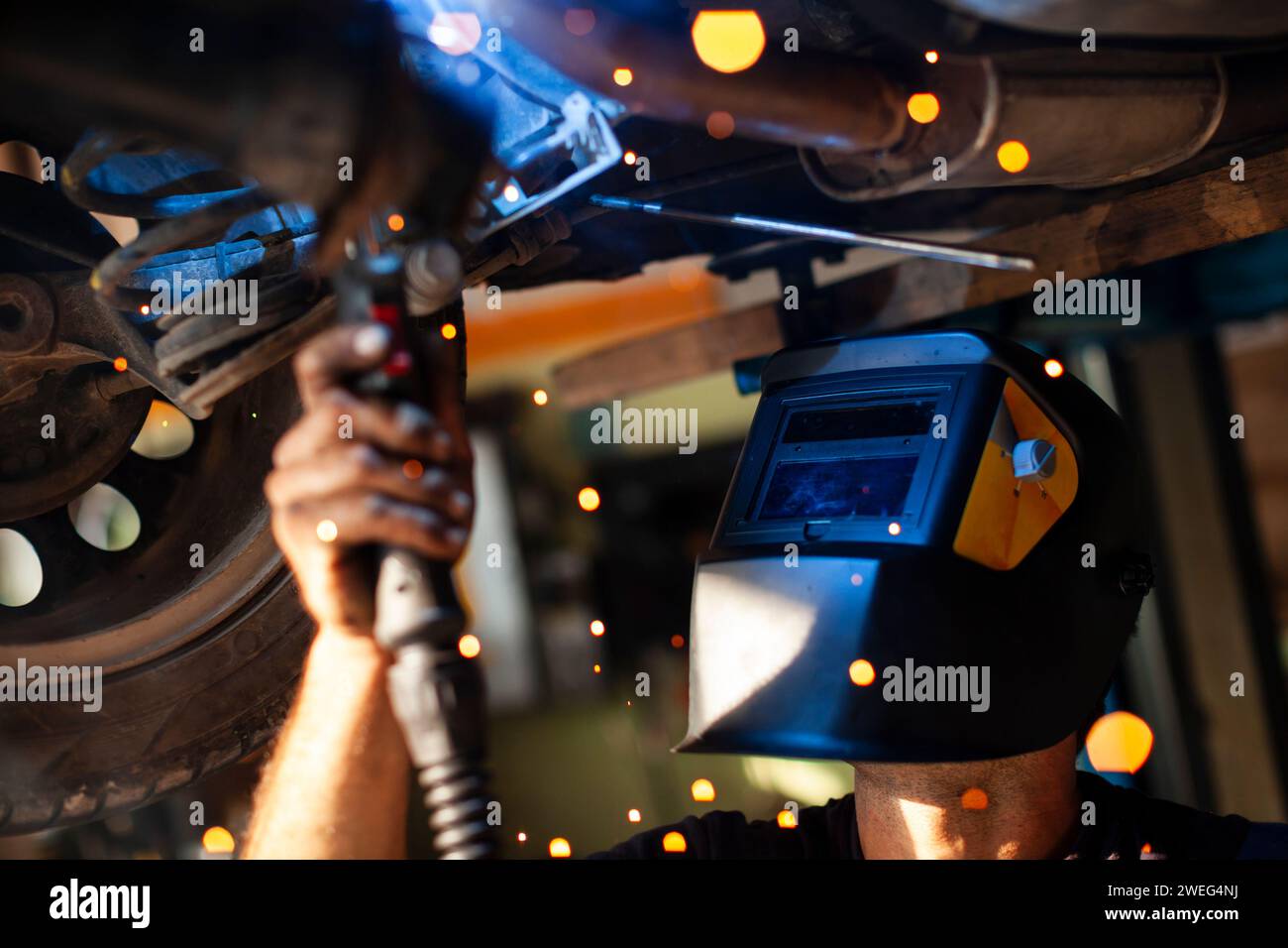 Electrode car man hi-res stock photography and images - Alamy