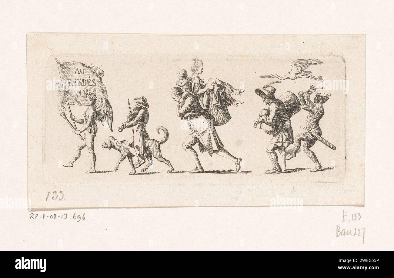 Bringing home from the bride, Daniel Nikolaus Chodowiecki, 1775 print ...