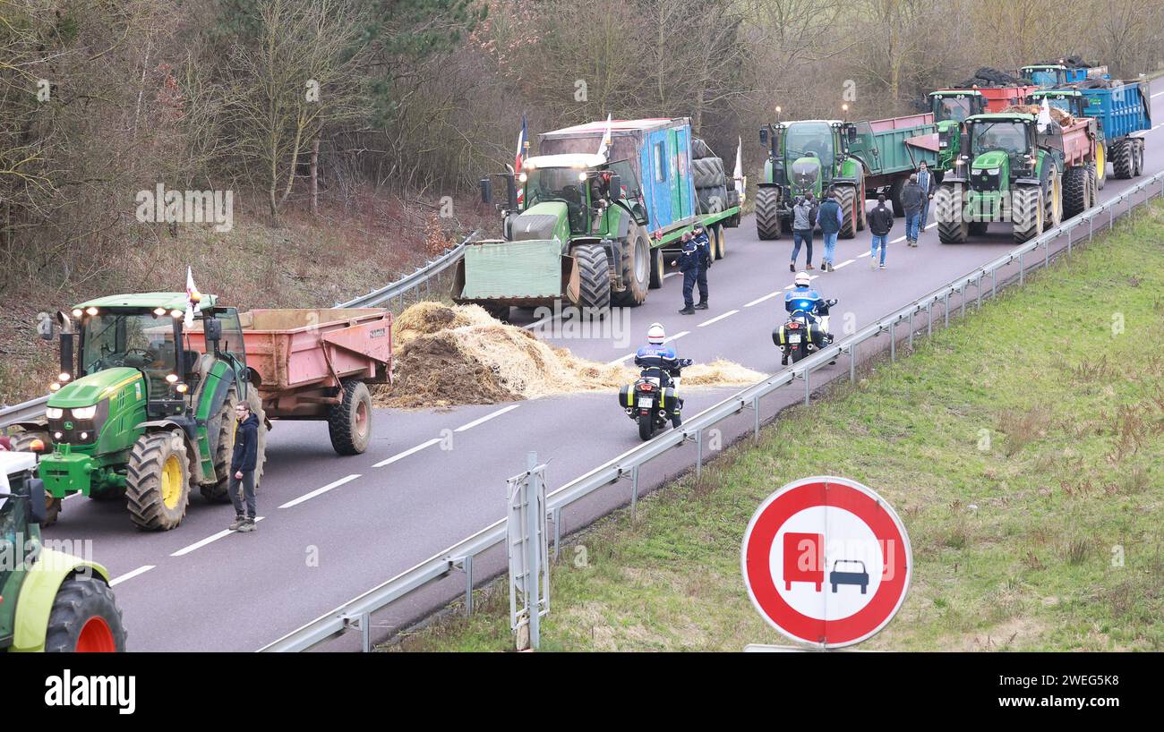 Metz, France. 25th Jan, 2024. © PHOTOPQR/LE REPUBLICAIN LORRAIN ...