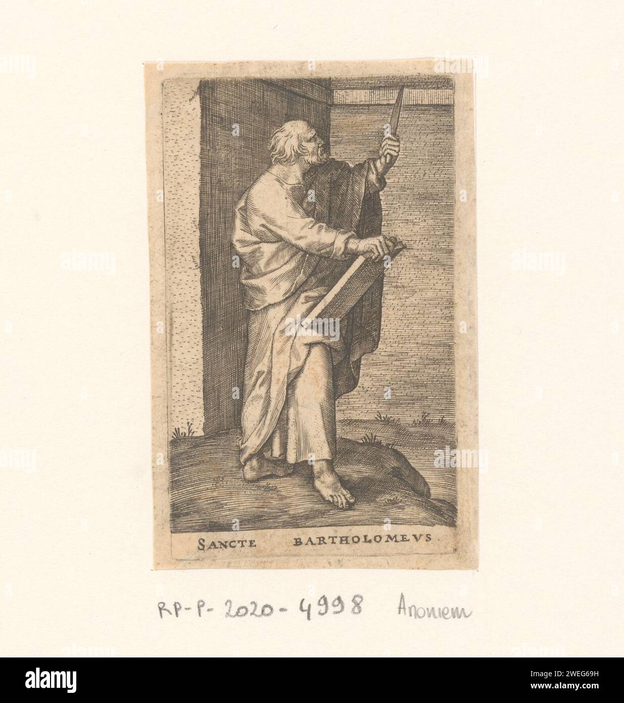 Apostel Bartholomeus, anonymous, c. 1550 - c. 1600 print paper ...
