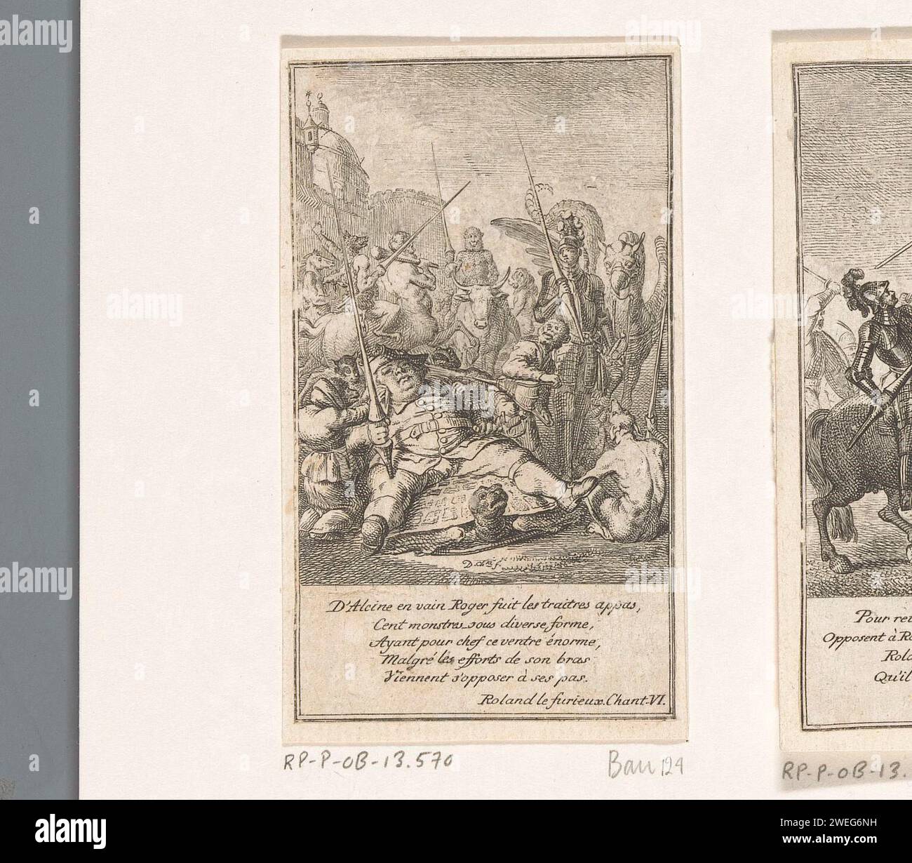 Ruggiero and the army of Alcina, Daniel Nikolaus Chodowiecki, 1771 ...