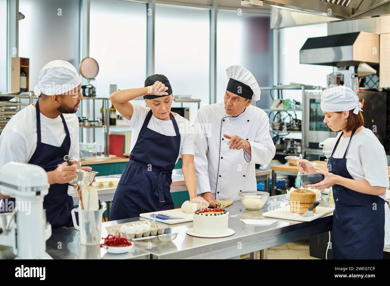 Mature men with chefs hat hi-res stock photography and images - Alamy