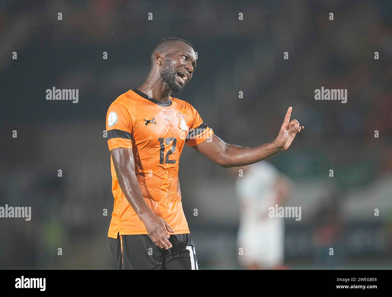 January 24 2024: Emmanuel Junior Banda (Zambia) // during a African Cup ...