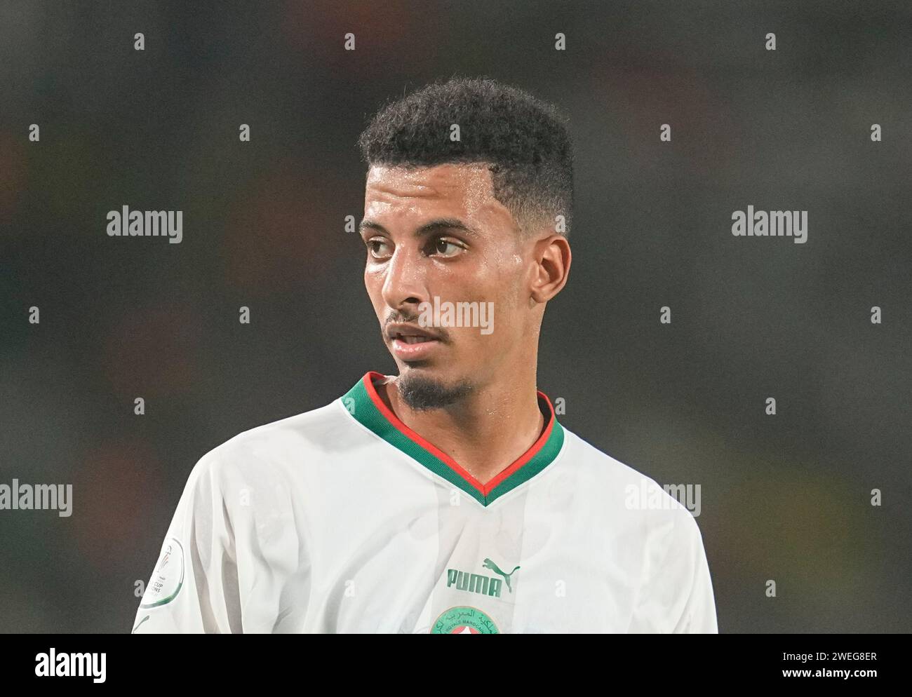 January 24 2024: Azz-Eddine Ounahi (Morocco) // during a African Cup of ...