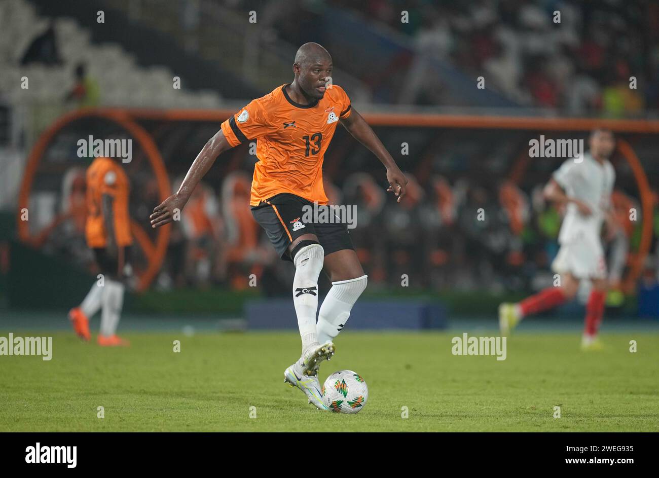 January 24 2024: Stoppila Sunzu (Zambia) // during a African Cup of ...