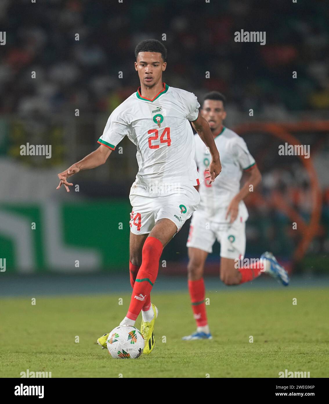 January 24 2024: Michael Amir Junior Richardson (Morocco) // during a ...