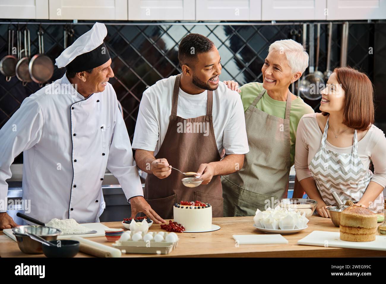 African man chef cake hi-res stock photography and images - Alamy