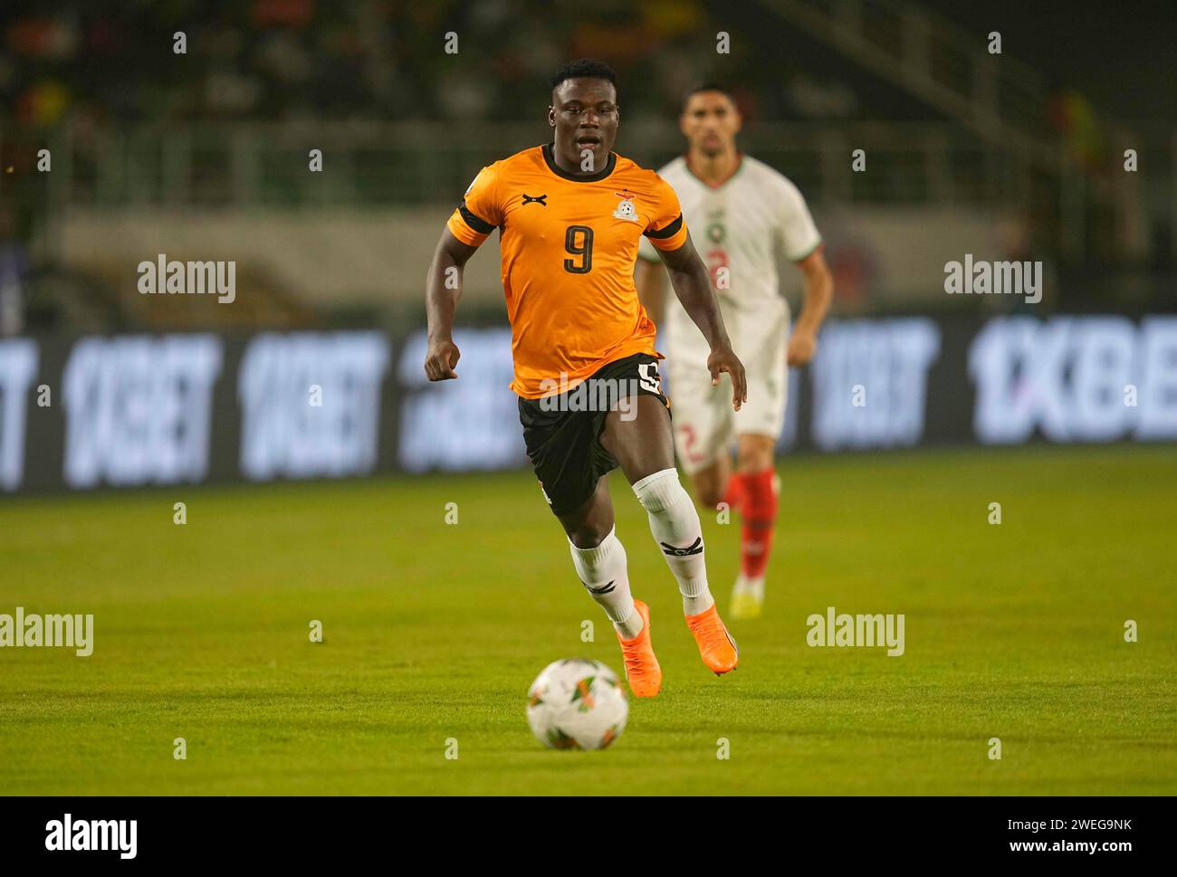 San Pedro, Ivory Coast. 24th Jan, 2024. January 24 2024: Lameck Banda ...