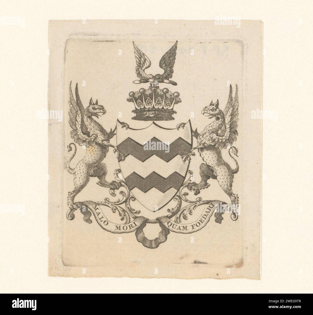Coat of arms of Reede family, c. 1600 - c. 1699 print Coat of arms ...