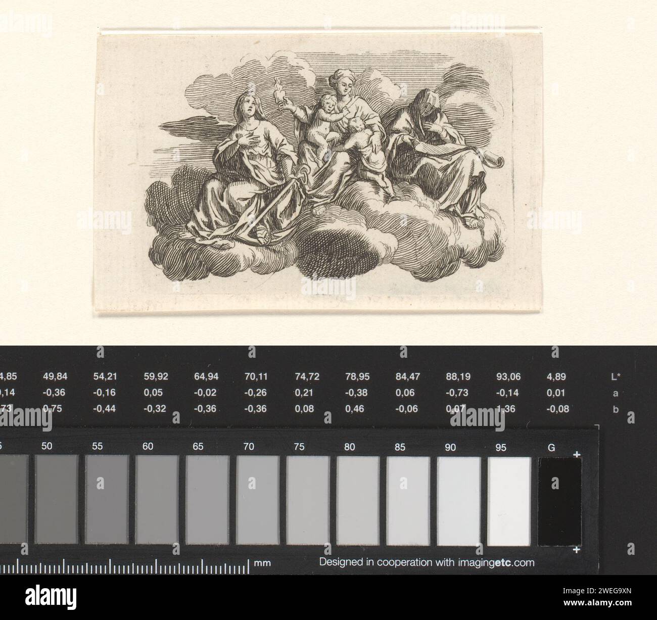 Three Divine Virtues on a Cloud, Anonymous, After Bernard Picart, 1717 ...