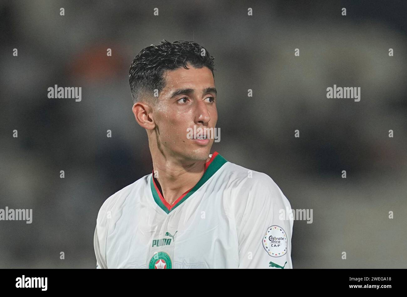 January 24 2024: Nayef Aguerd (Morocco) // during a African Cup of ...