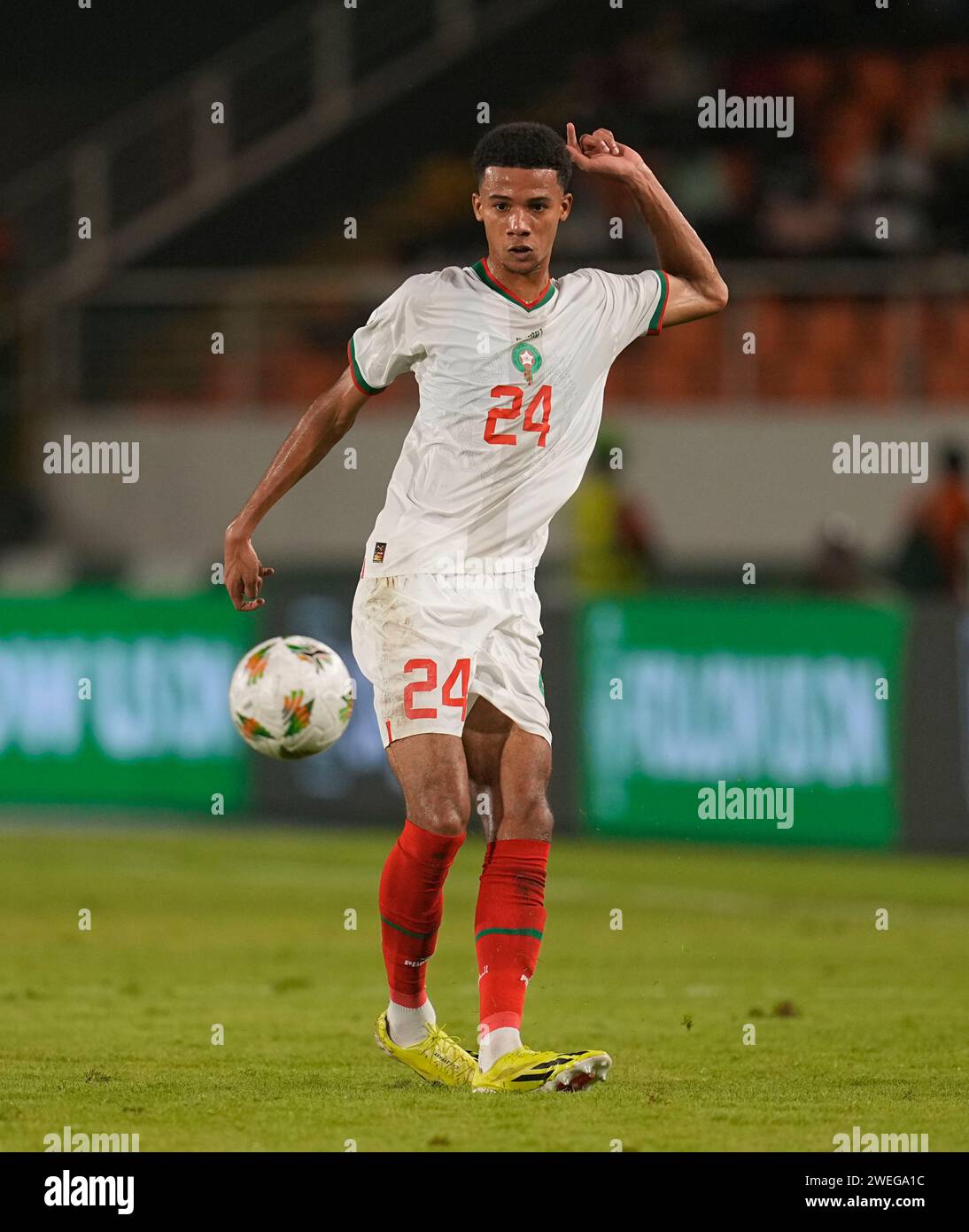 January 24 2024: Michael Amir Junior Richardson (Morocco) // during a ...