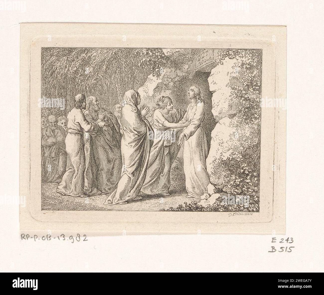 Opwekking by Lazarus, Daniel Nikolaus Chodowiecki, 1778 print paper ...