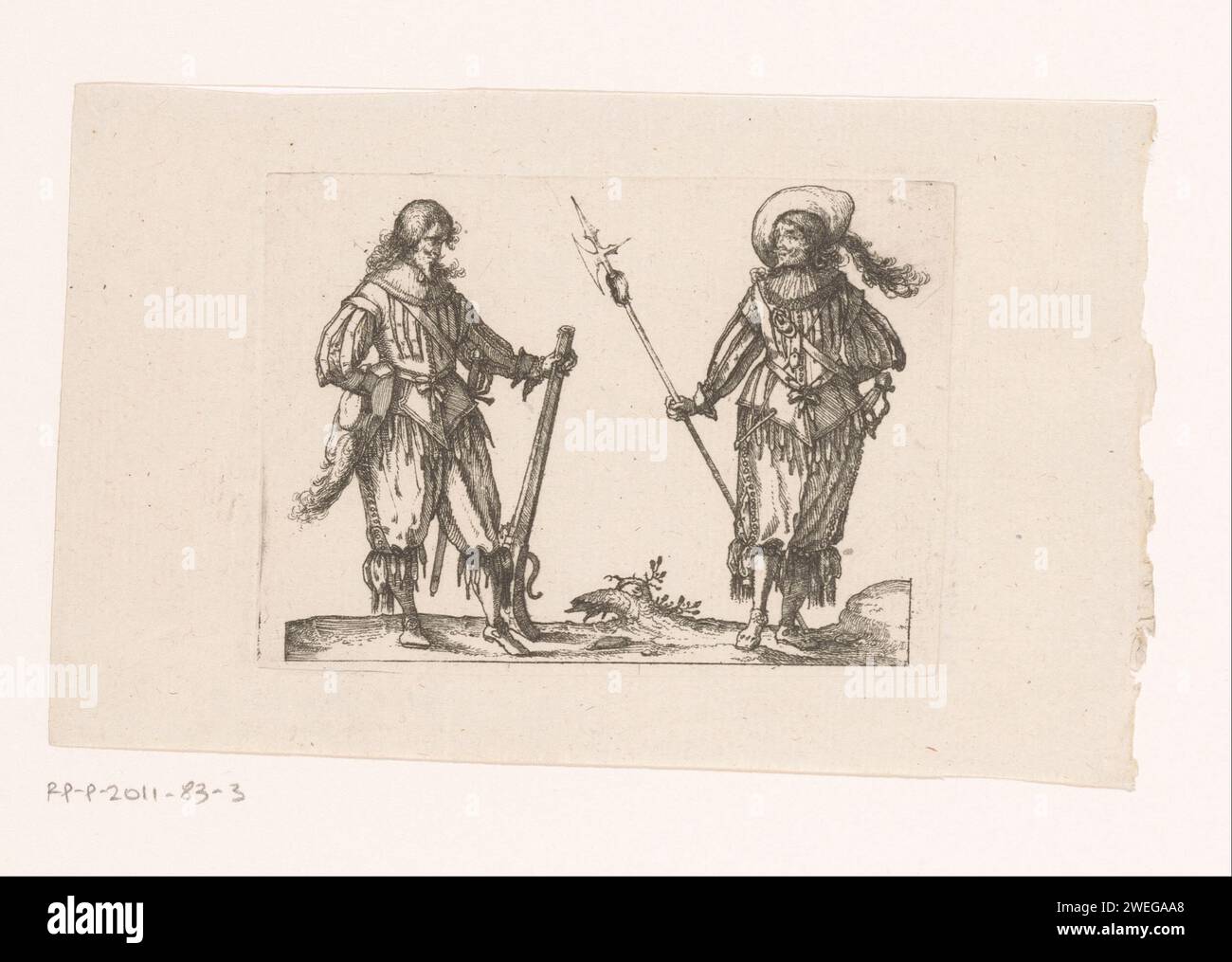 Musketier a Hellebaardier, Rudolph Meyer, 1615 - 1638 print paper ...