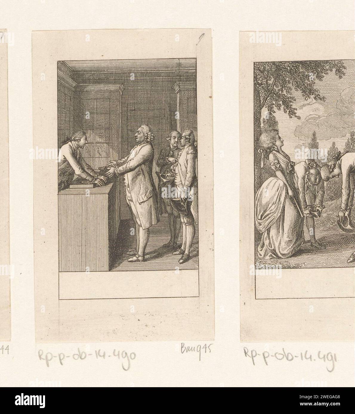 Financial foolishness, Daniel Nikolaus Chodowiecki, 1782 print paper ...