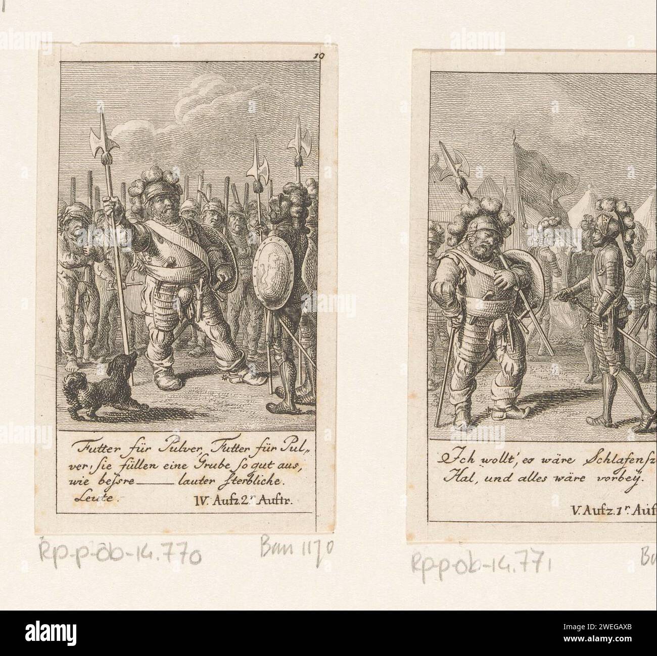 Falstaff Tussen de soldiers, Daniel Nikolaus Chodowiecki, 1785 print ...