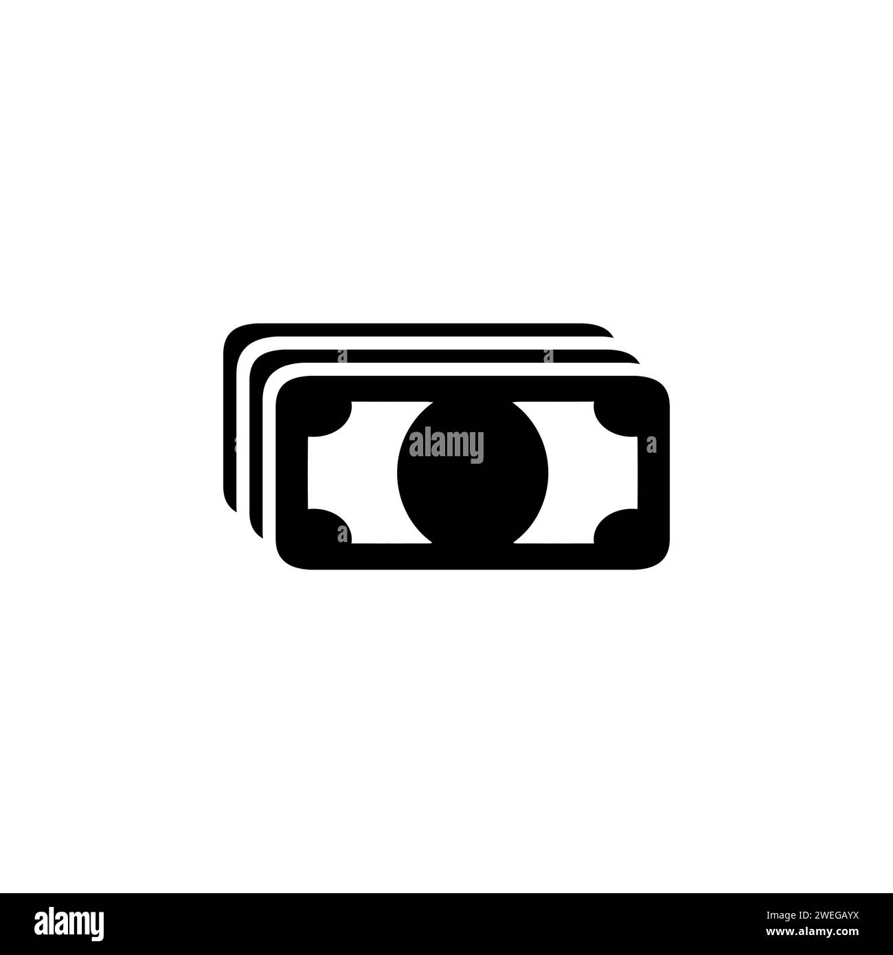 Money flat vector icon. Simple solid symbol isolated on white ...