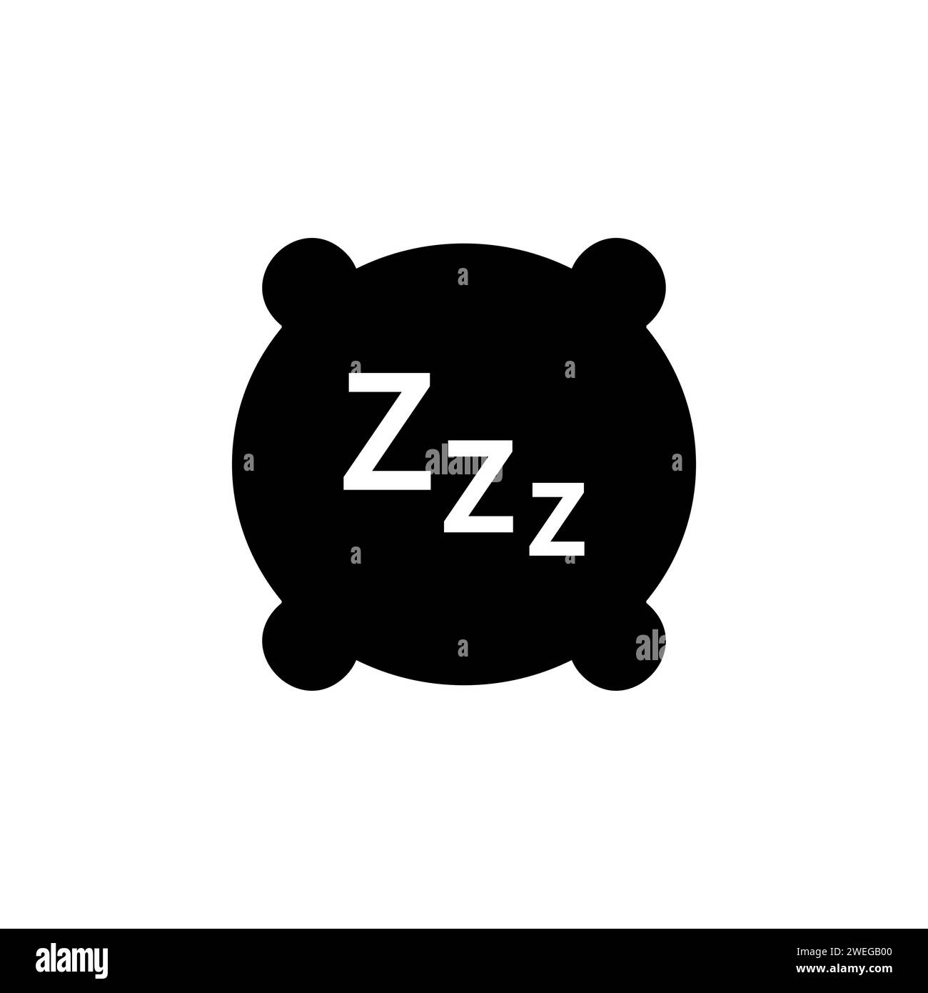Pillow flat vector icon. Simple solid symbol isolated on white ...