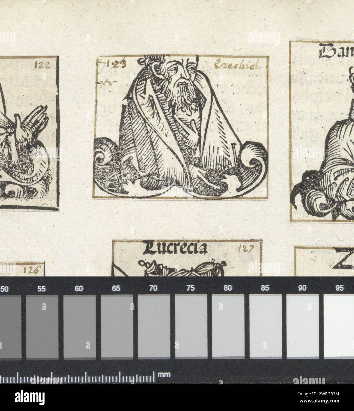 Ezekiel, Michel Wolgemut (workshop of), 1493 print A flower chalice ...