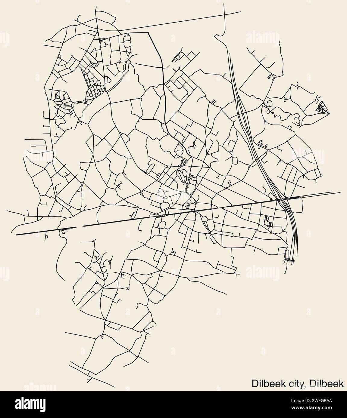 Dilbeek street map Stock Vector Images - Alamy