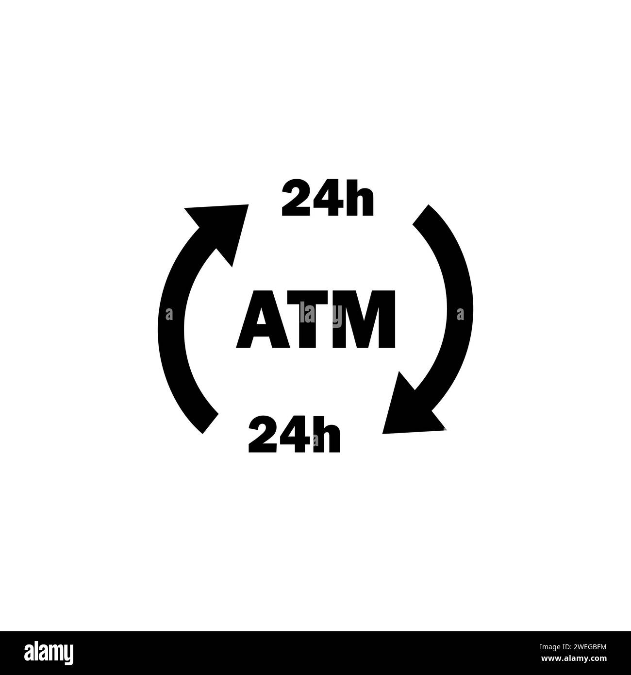 24 hour atm machine Stock Vector Images - Alamy