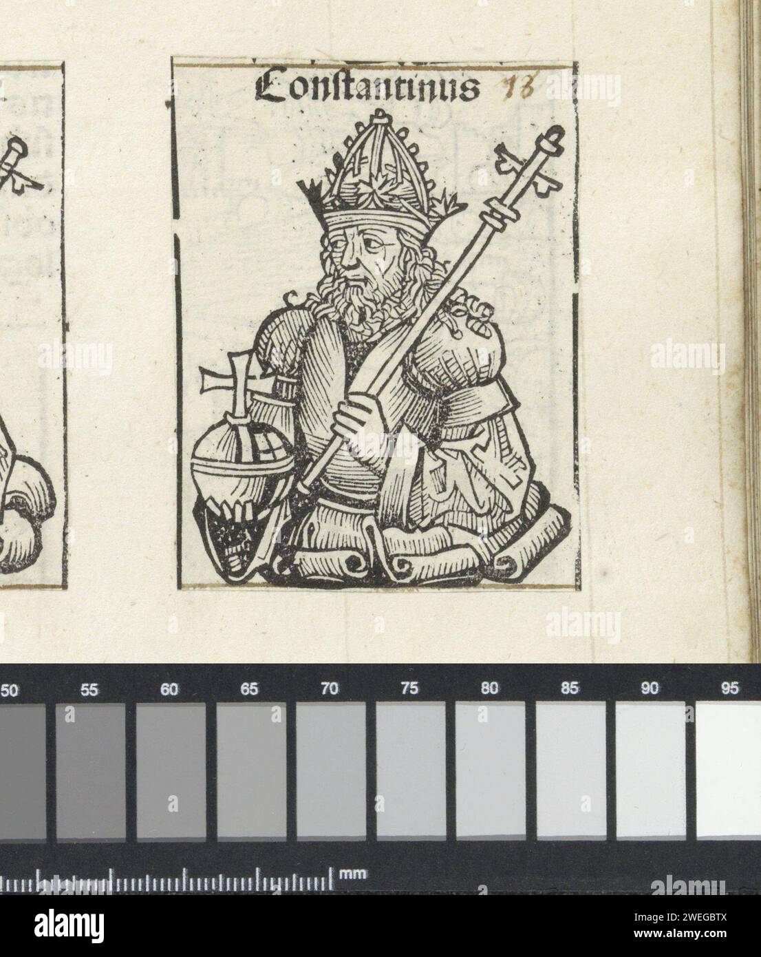 Keizer Constantijn II, Michel Wolgemut (workshop of), 1493 print A ...