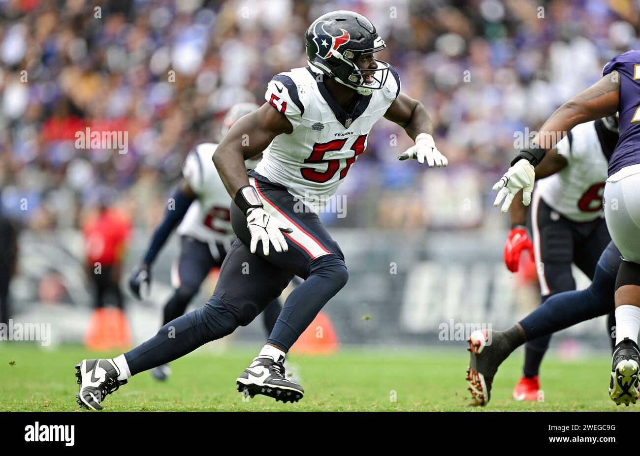 FILE - Houston Texans defensive end Will Anderson Jr. (51) plays during the second half of an ...