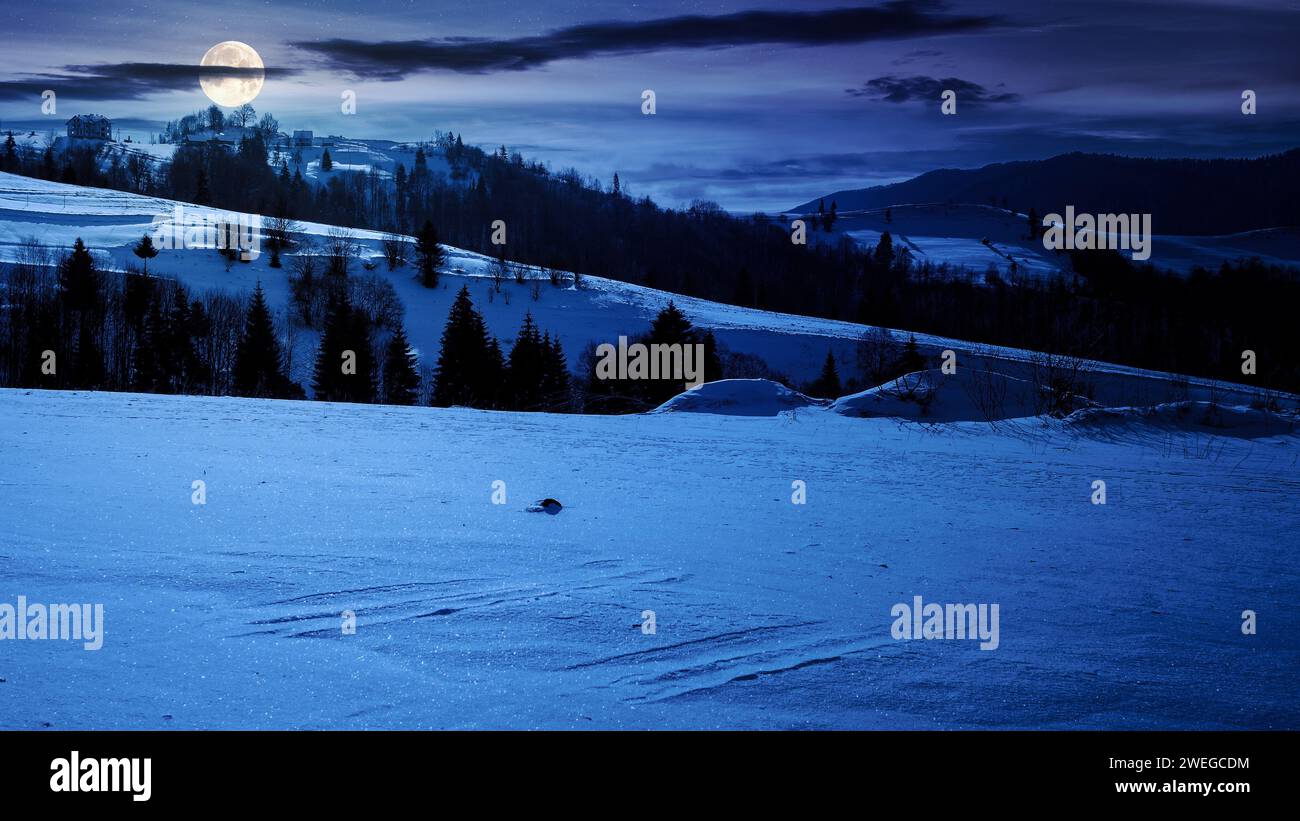 Scenic night weather scene winter hi-res stock photography and images ...