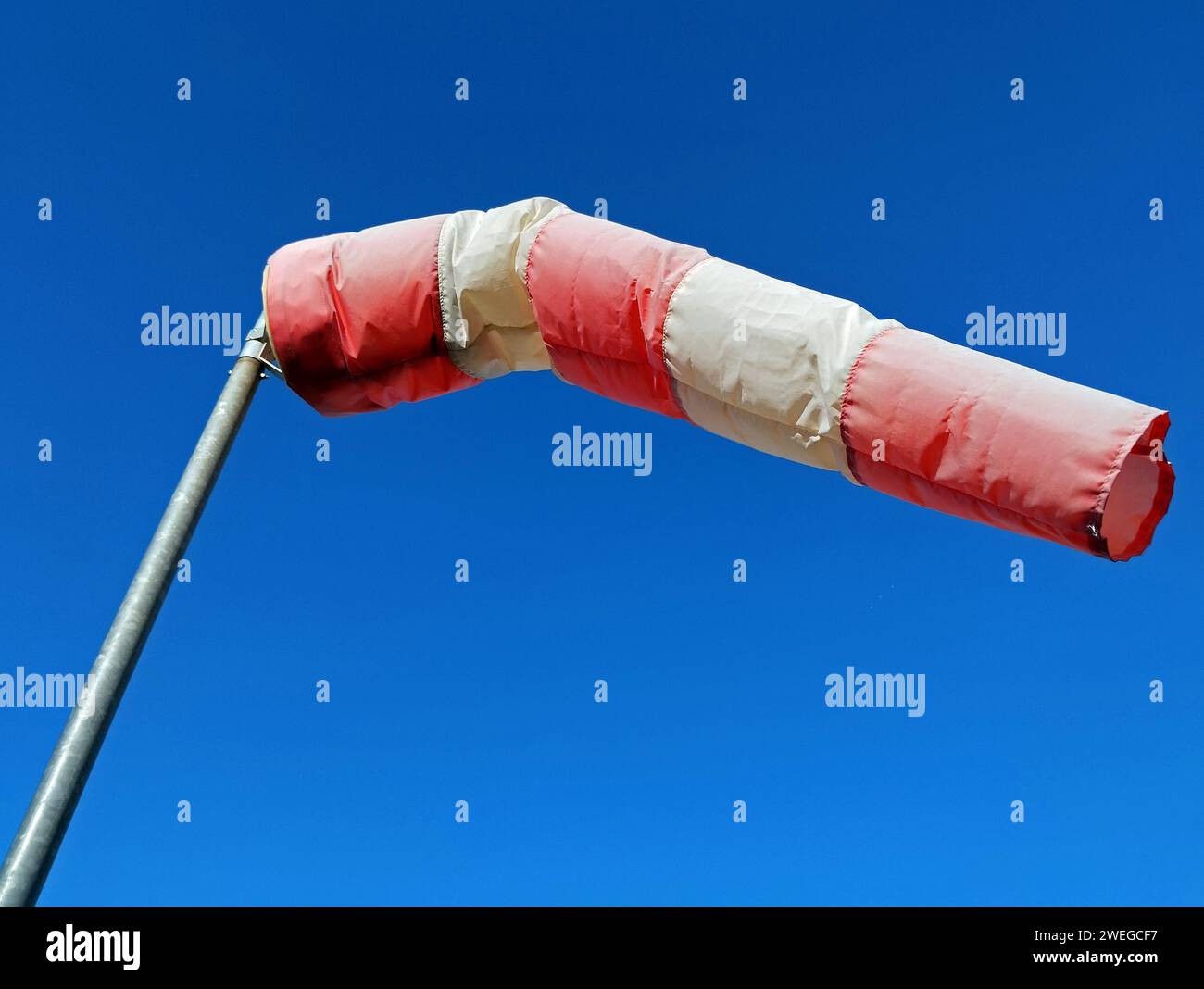 Windsock to visualize the force and direction of the wind Stock Photo ...