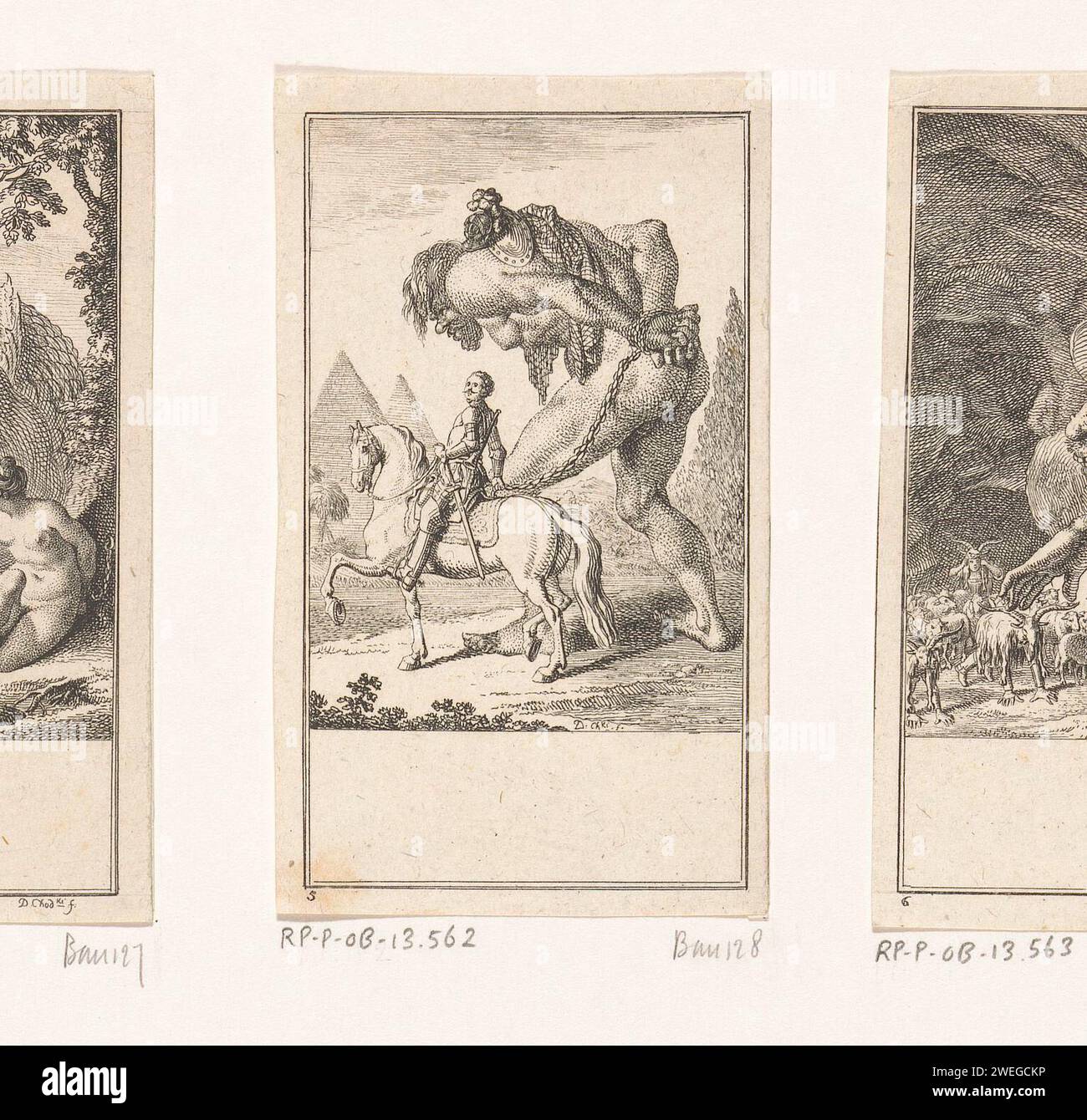 Astolfo en Caligorante, Daniel Nikolaus Chodowiecki, 1771 print Canto ...
