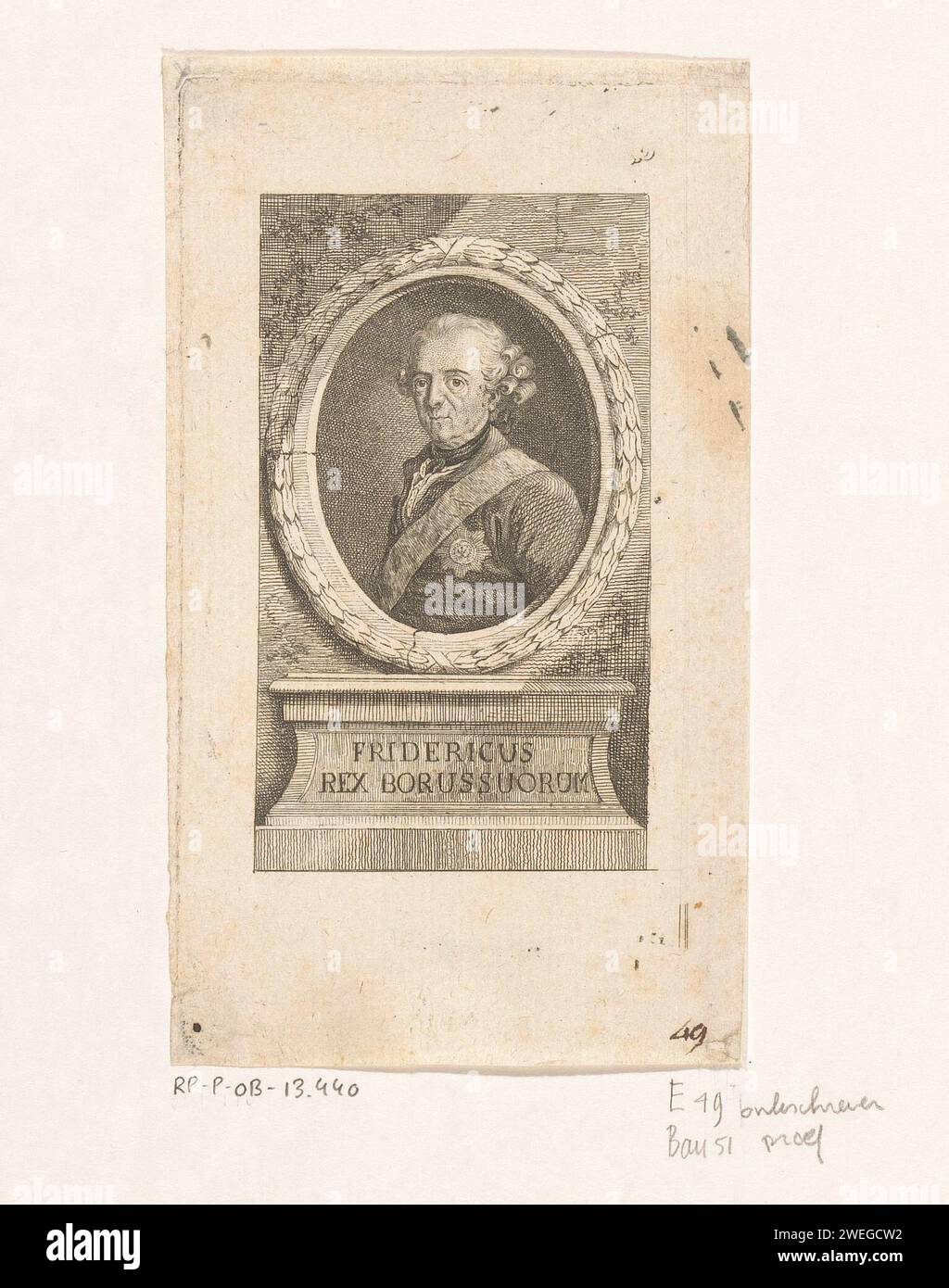 Portrait of Frederik the Great, Daniel Nikolaus Chodowiecki, After ...