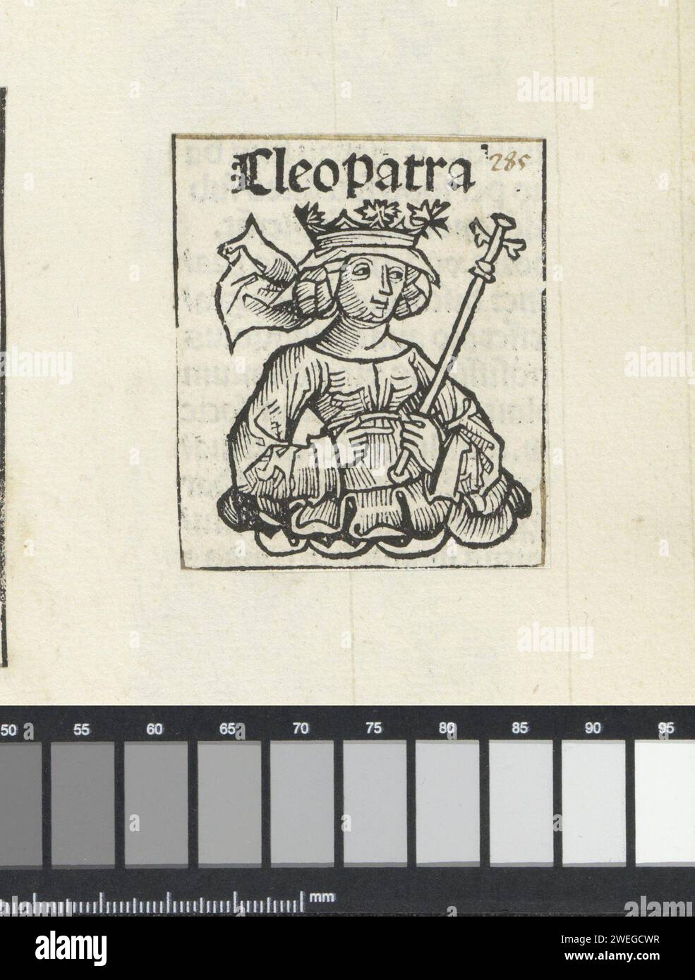 Koningin Cleopatra VII, Michel Wolgemut (workshop of), 1493 print A ...