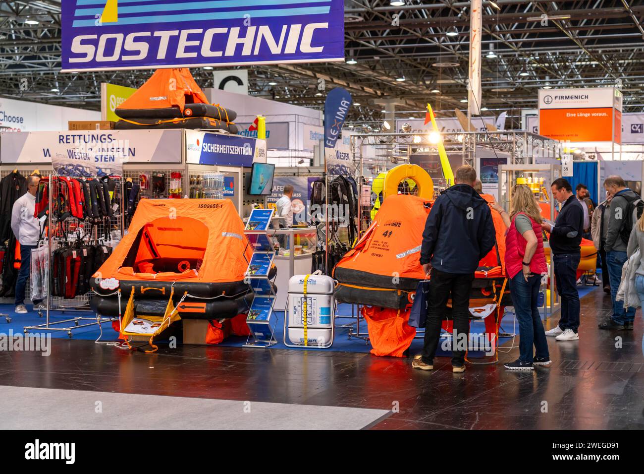 Seenot rescue technology, life rafts, at BOOT 2024, the world's largest ...