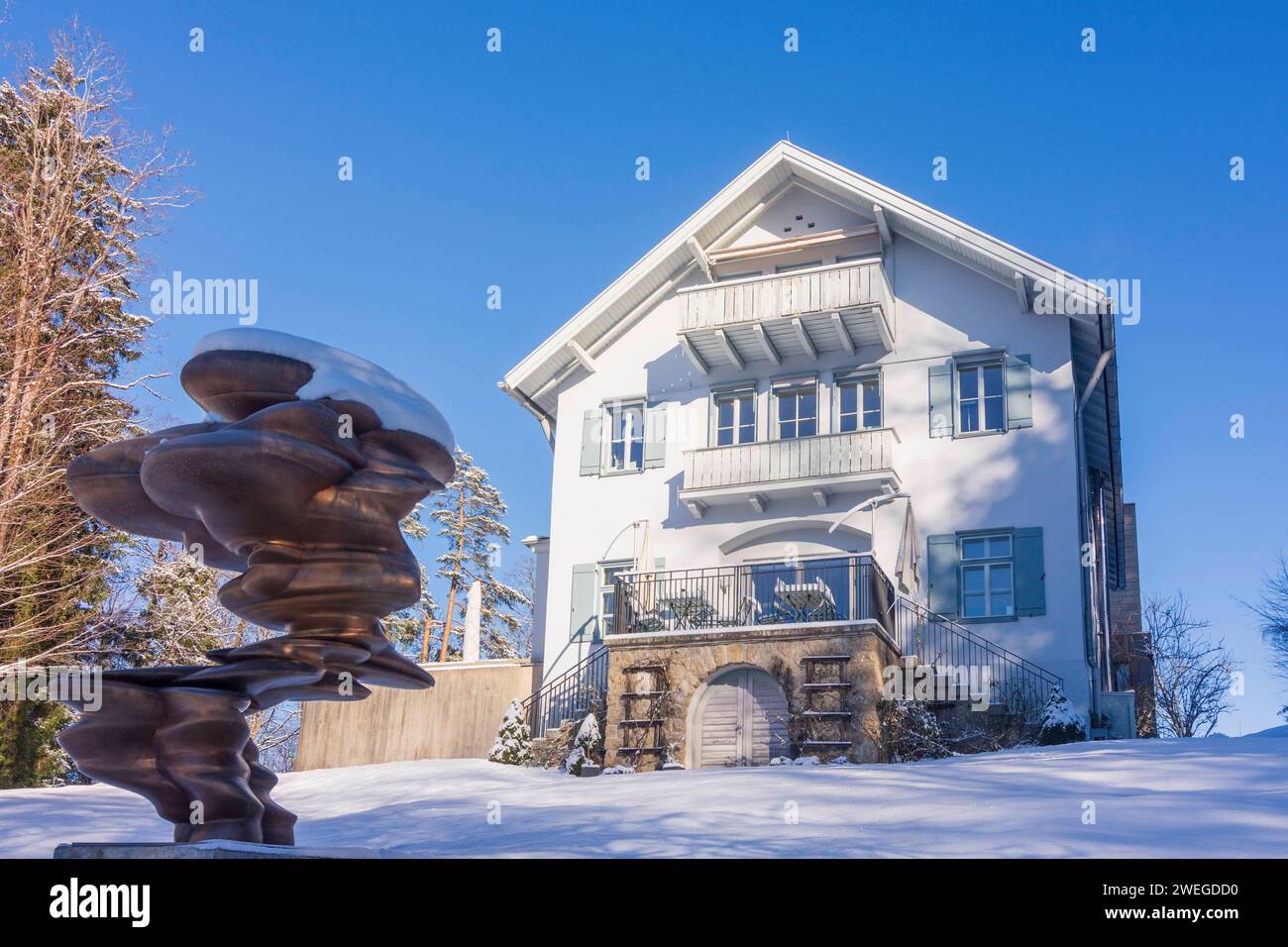 Franz Marc Museum, snow Stock Photo - Alamy