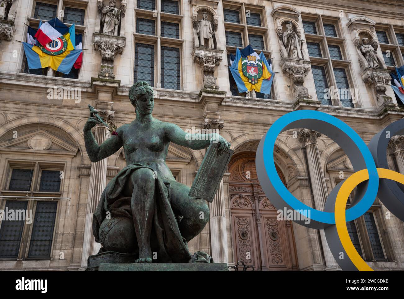 Paris, France - February 21, 2023 : Paris 2024 summer Olympic Games ...