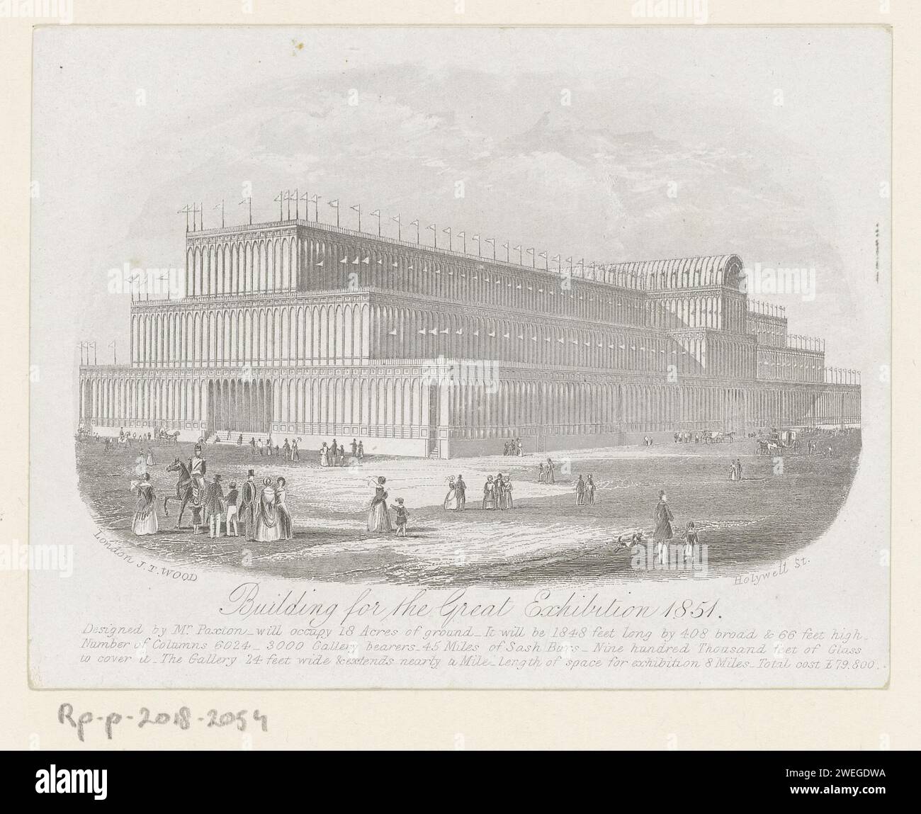 View of Crystal Palace, in London, Anonymous, 1851 - 1885 print paper ...